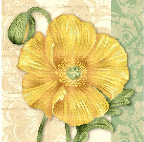 Bead Embroidery Kit Poppy Flowers DIY – DIY-craftkits