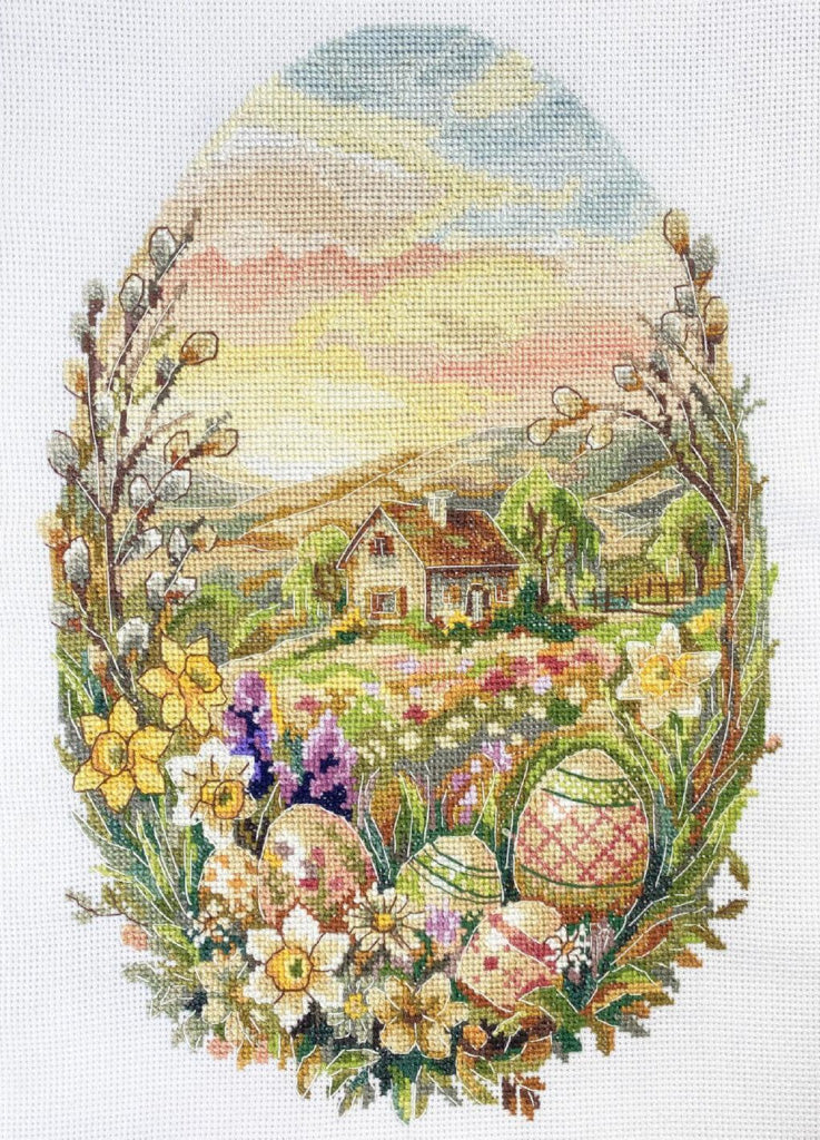 Counted Cross stitch kit Easter DIY Abris Art – DIY-craftkits