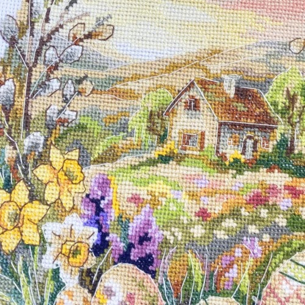 Counted Cross stitch kit Easter DIY Abris Art – DIY-craftkits