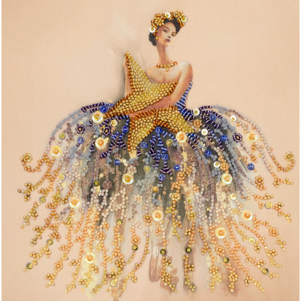 Bead Embroidery Kit Star Lady DIY Abris Art – DIY-craftkits