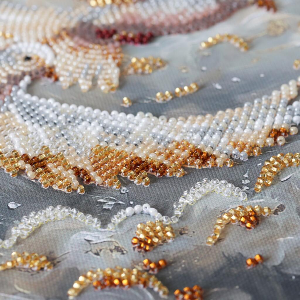 Bead Embroidery Kit Dance of the Doves DIY Abris Art – DIY-craftkits