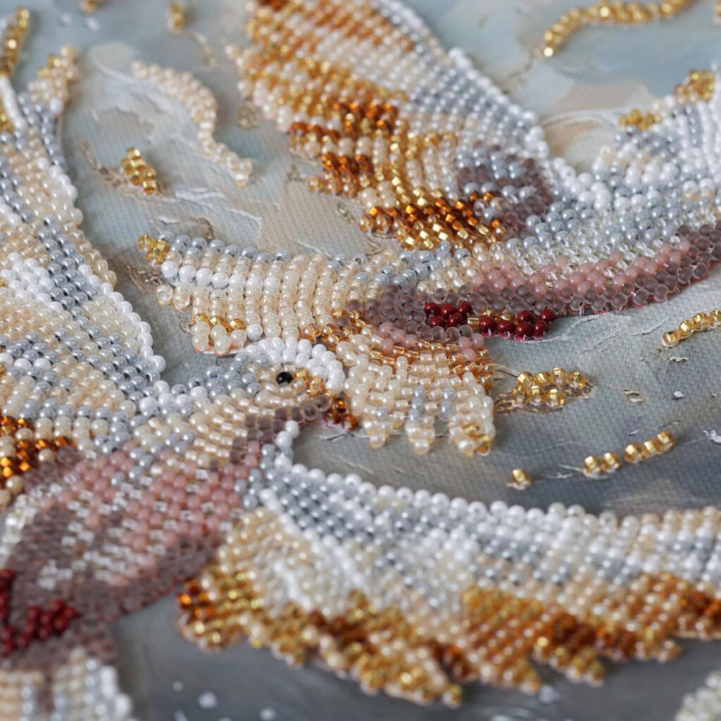 Bead Embroidery Kit Dance of the Doves DIY Abris Art – DIY-craftkits